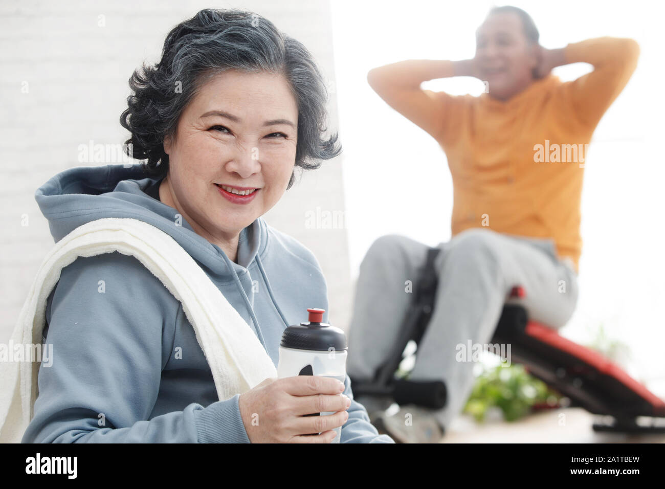 Indian senior fitness hi-res stock photography and images - Alamy