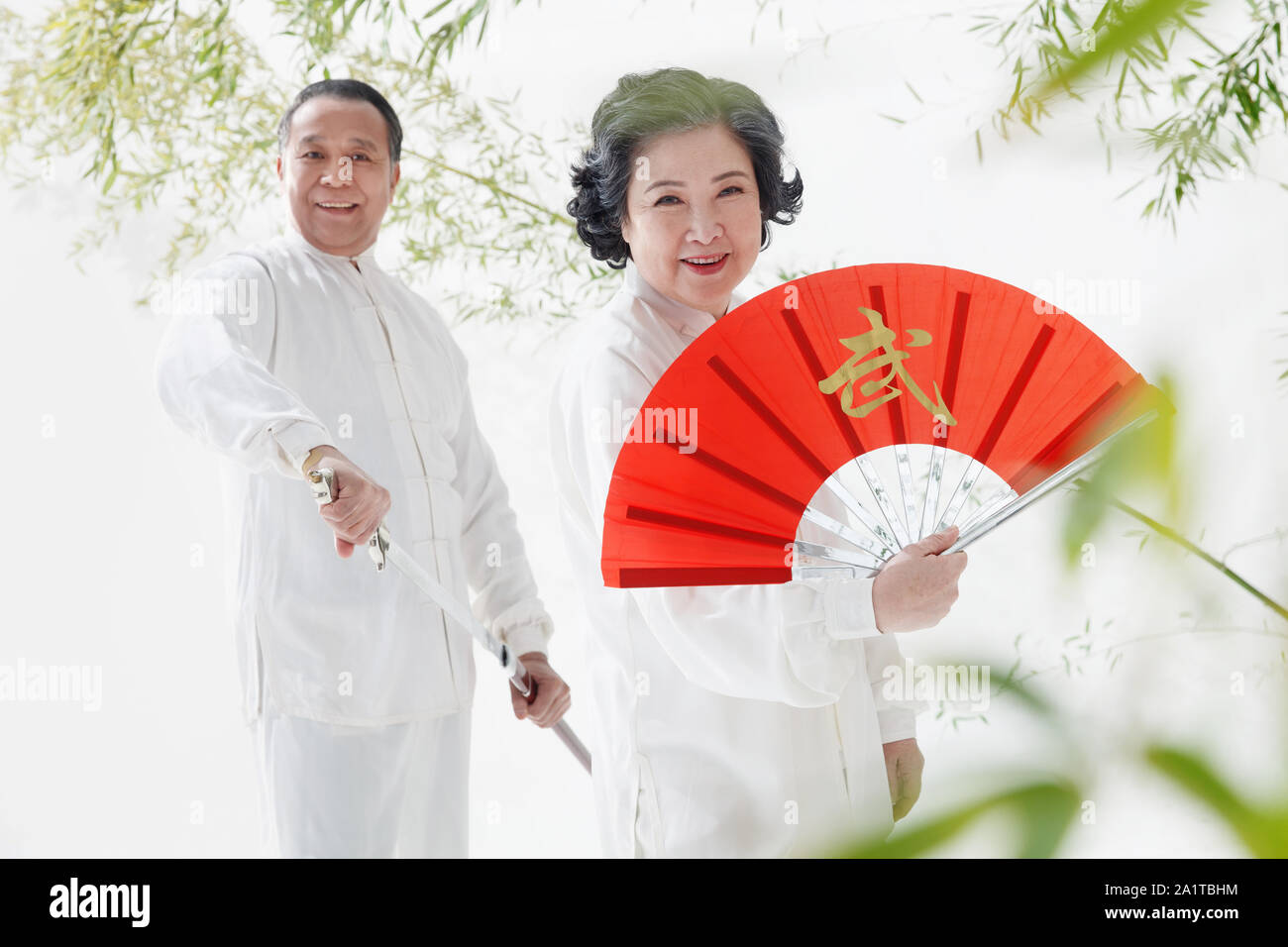 Old people dancing fan Stock Photo - Alamy