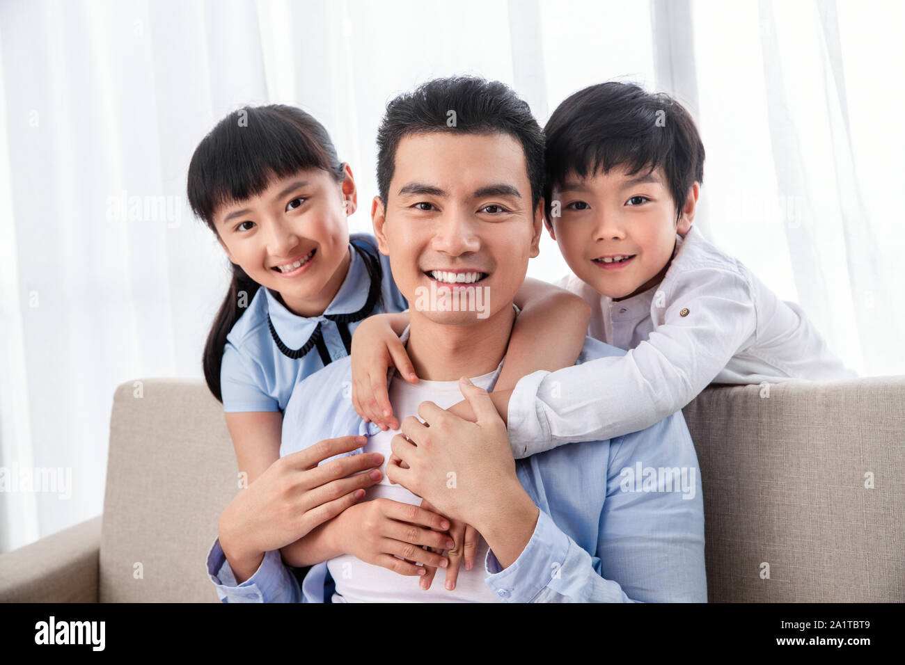 Happy father and child Stock Photo - Alamy