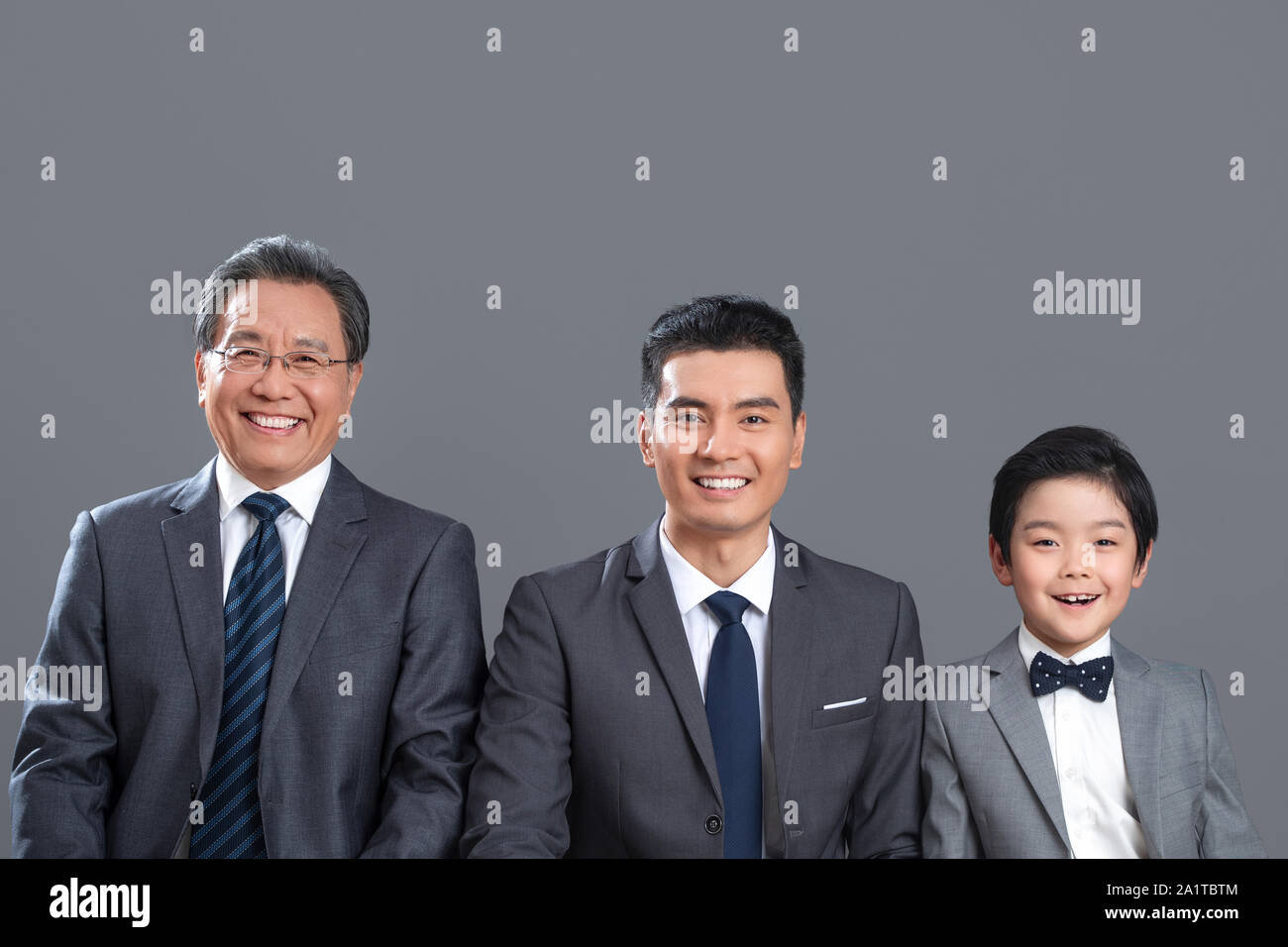 Three people between the two generations Stock Photo - Alamy
