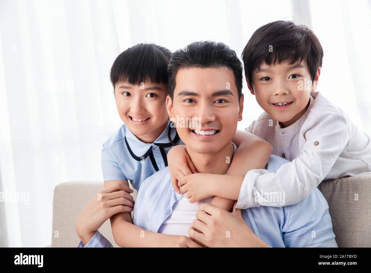 Happy father and child Stock Photo - Alamy