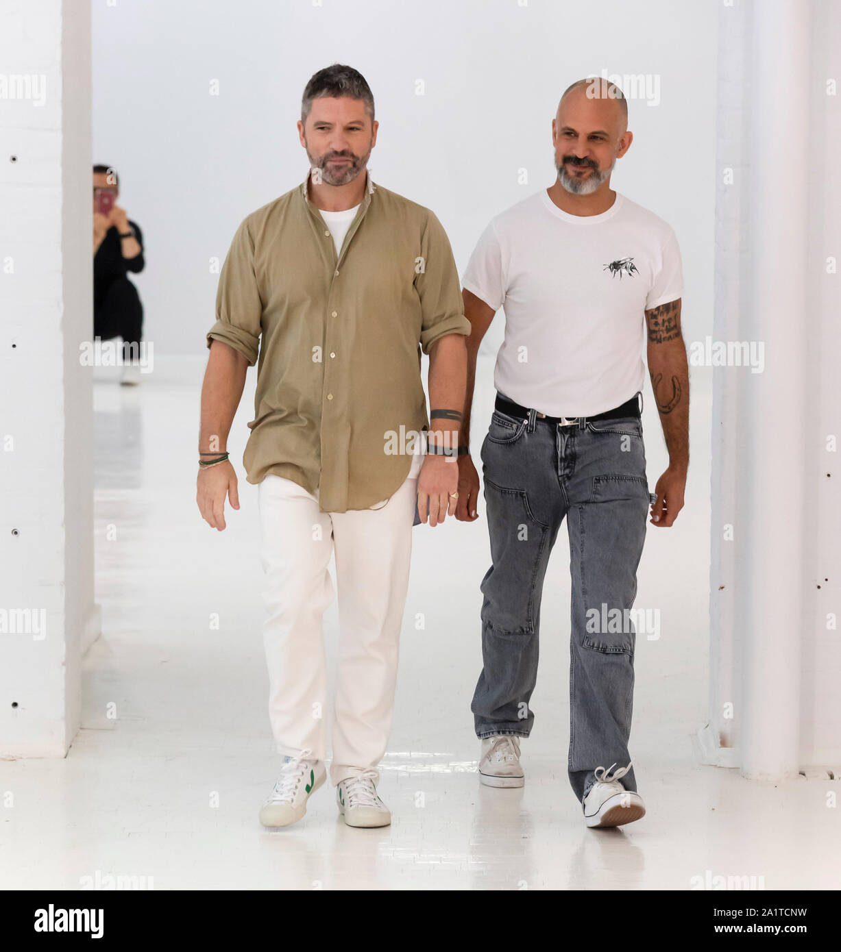 New York, NY - Sept 07, 2019: Creative director Mark Thomas and Thomas ...