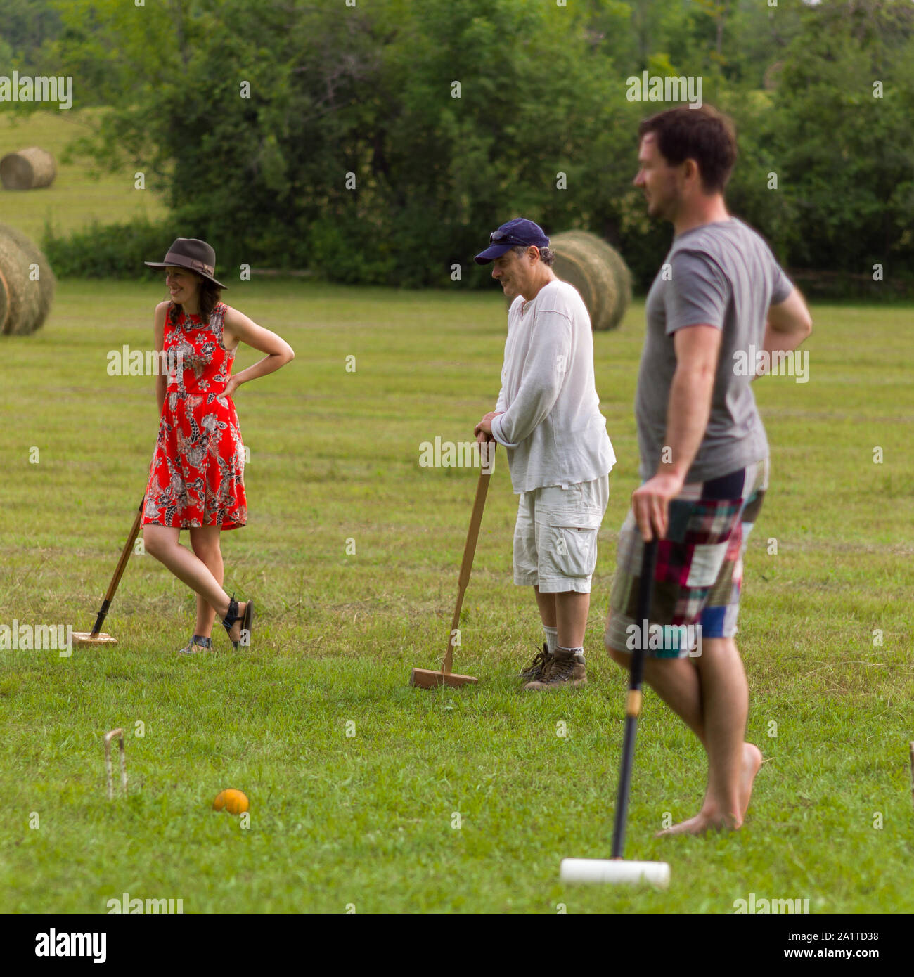 Our croquet party hi-res stock photography and images - Alamy