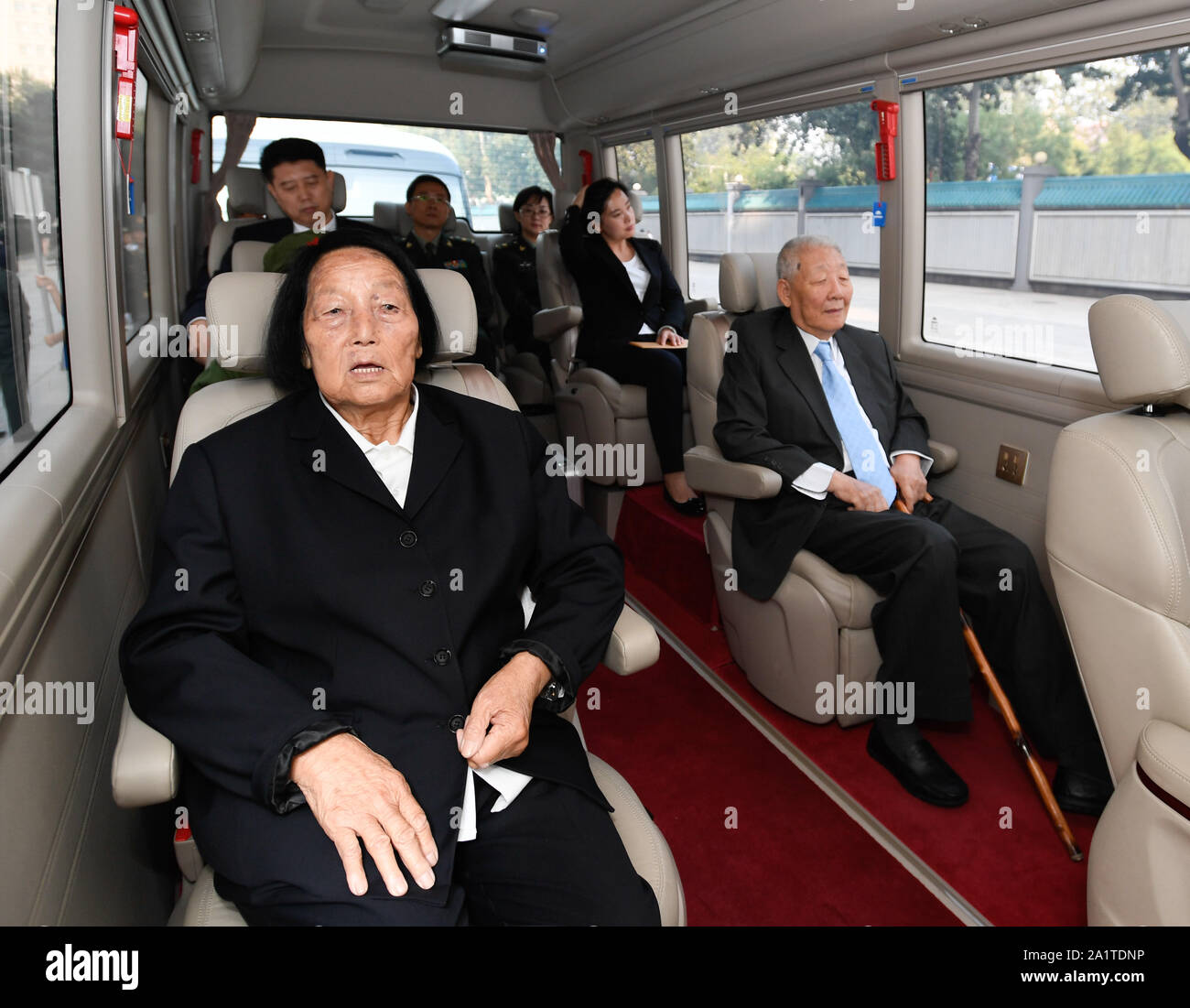 Beijing, China. 29th Sep, 2019. Awardee of the Medal of the Republic ...