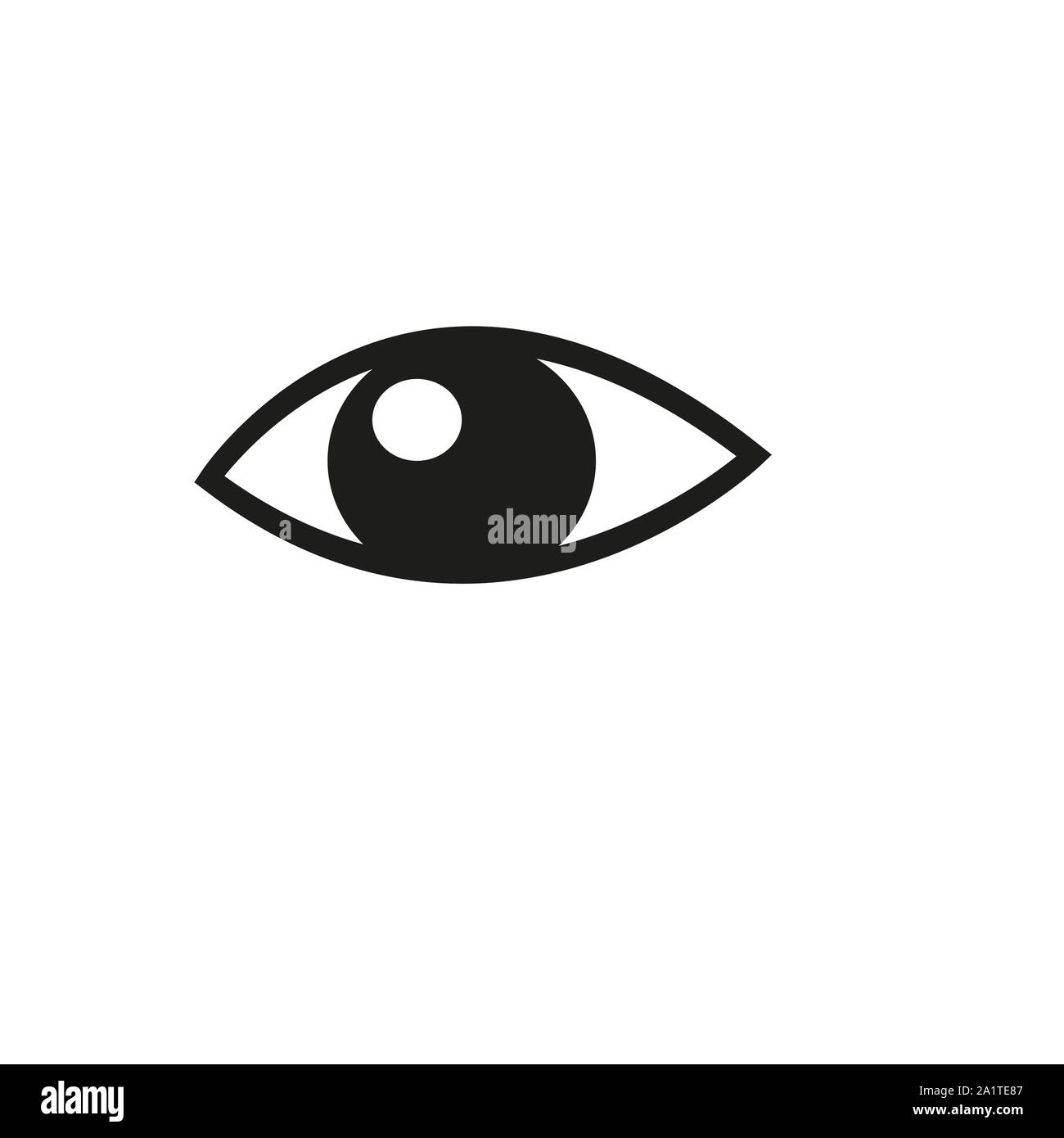Eye icon on white background. Vector illustration Stock Vector Image ...