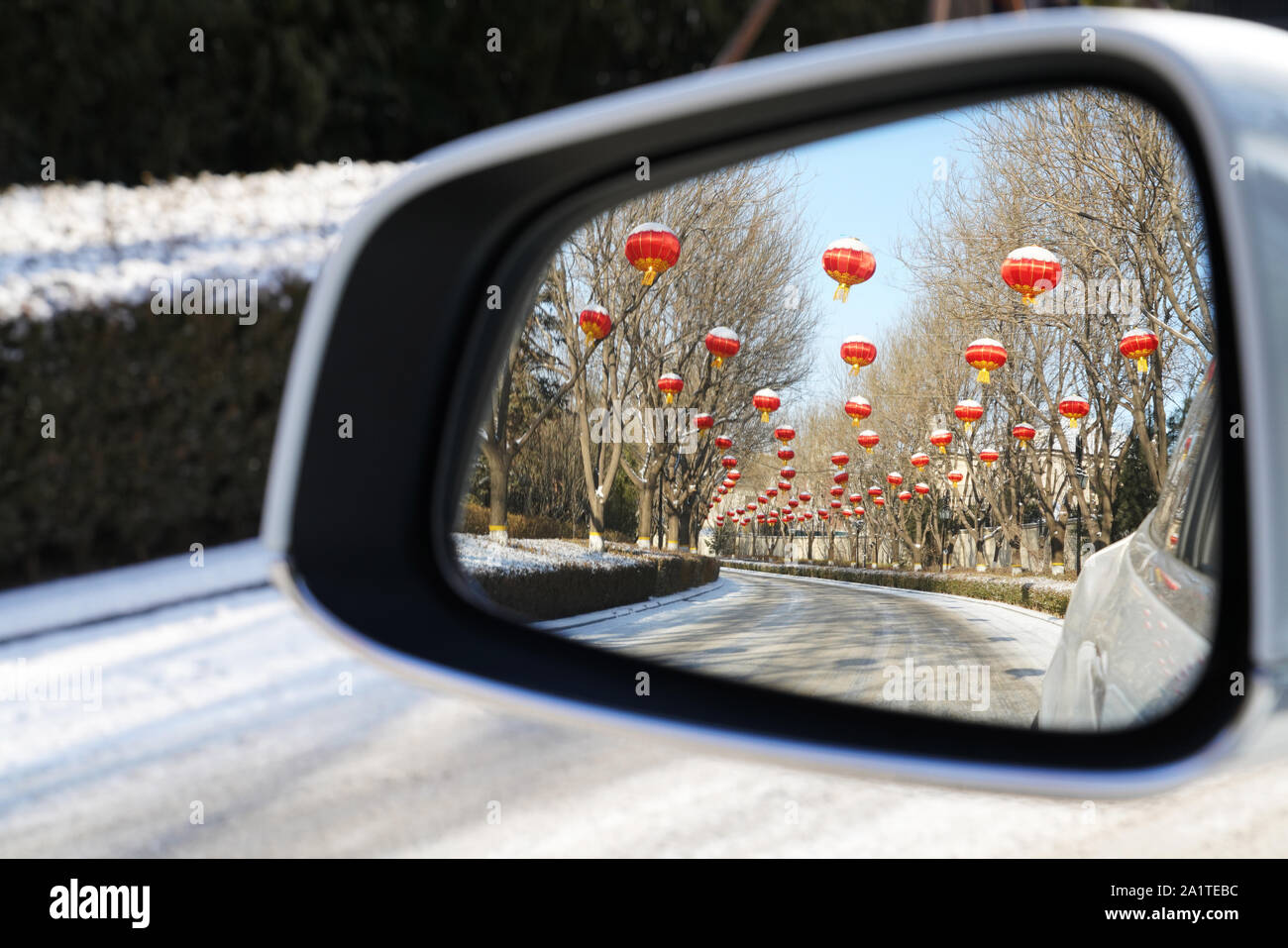 Rearview mirror traffic close hi-res stock photography and images - Alamy