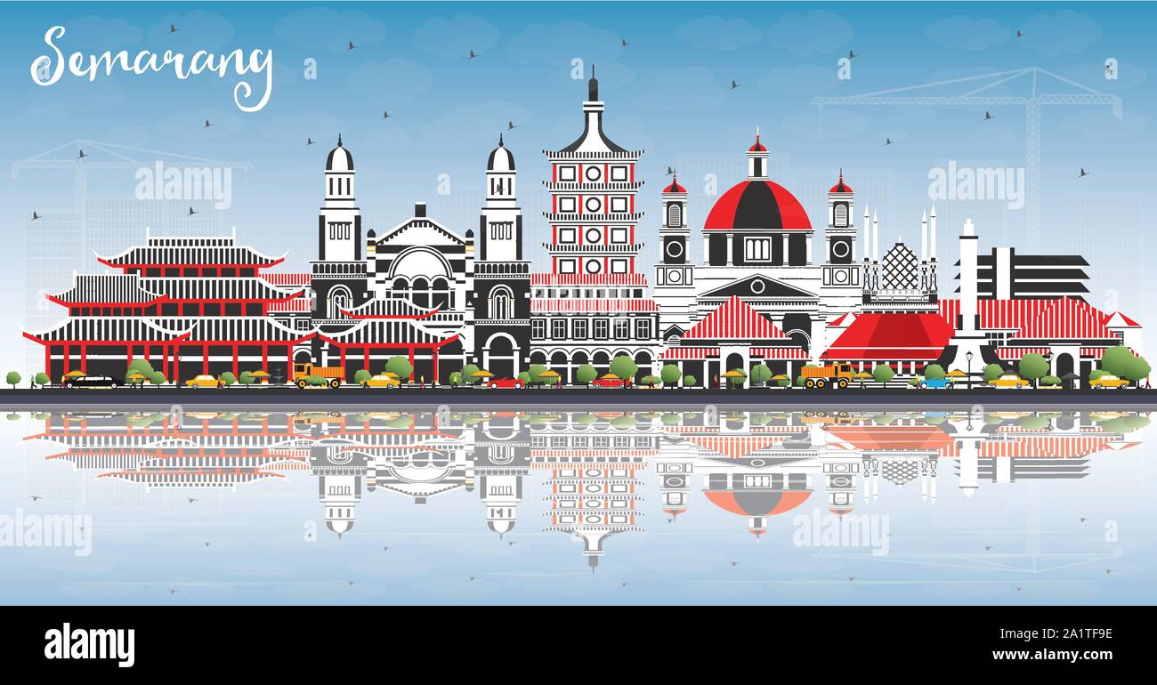Indonesia semarang architecture Stock Vector Images - Alamy