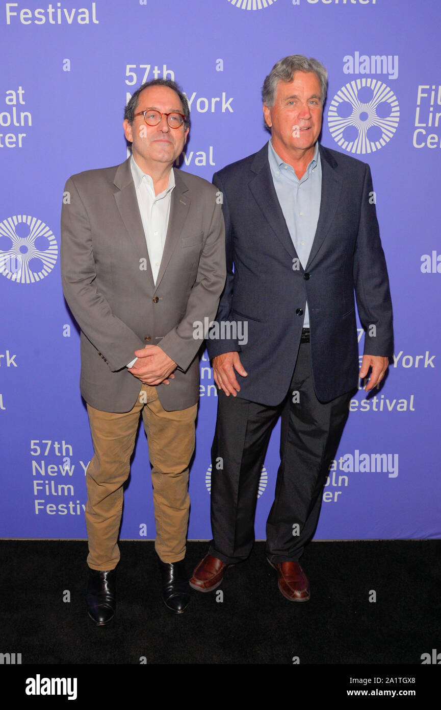 NEW YORK, NY - SEPTEMBER 28: Michael Barker and Tom Bernard attend the ...