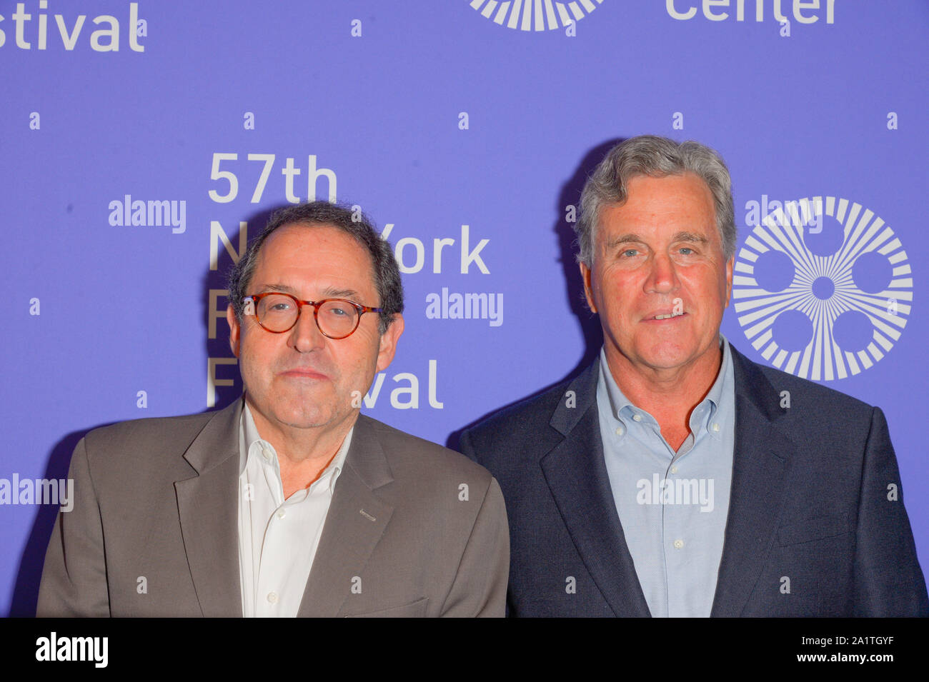 NEW YORK, NY - SEPTEMBER 28: Michael Barker and Tom Bernard attend the ...