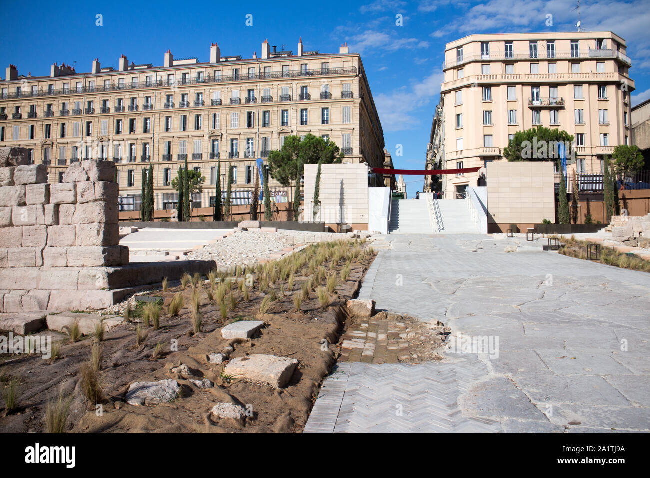 Musée d'Histoire de Marseille,the ancient greek port,main entrance ...