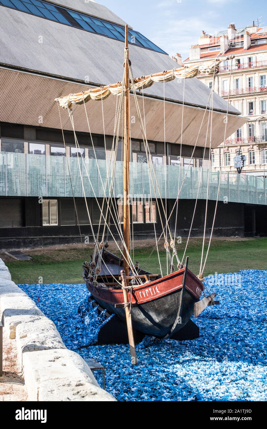 Musée d'Histoire de Marseille,the ancient greek port Stock Photo - Alamy