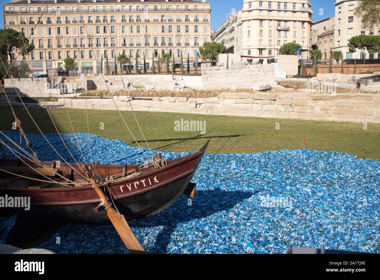 Musée d'Histoire de Marseille,the ancient greek port,GYPTIS smack Stock ...