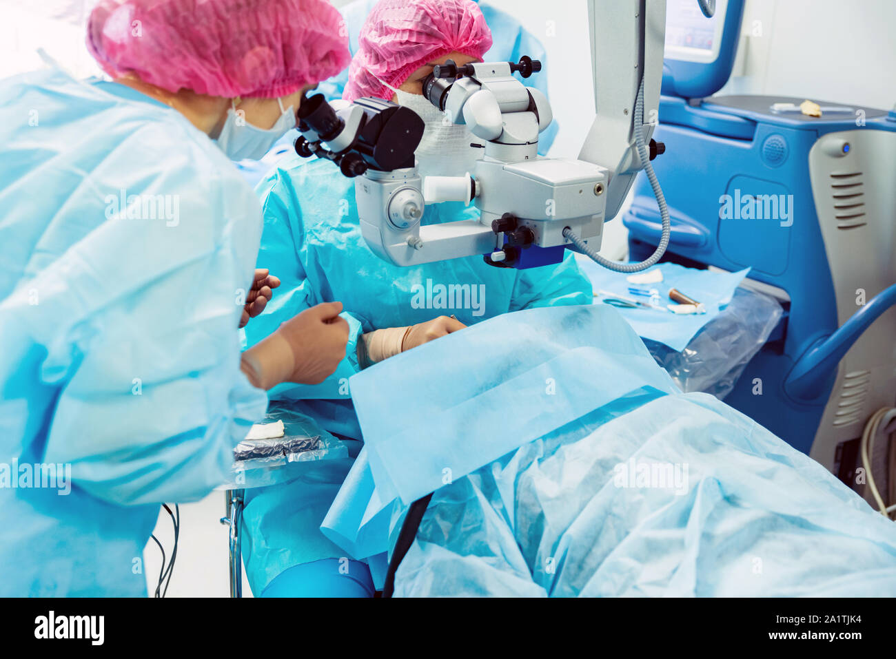 Lens replacement for vision ophthalmology surgery for eyes Stock Photo ...