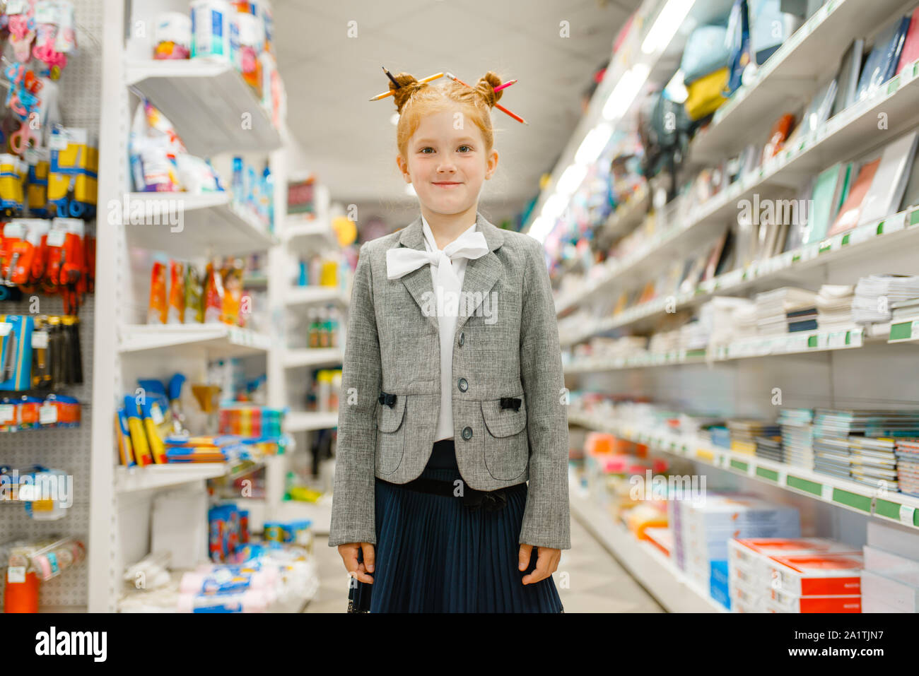 Child shop school supplies hi-res stock photography and images - Alamy