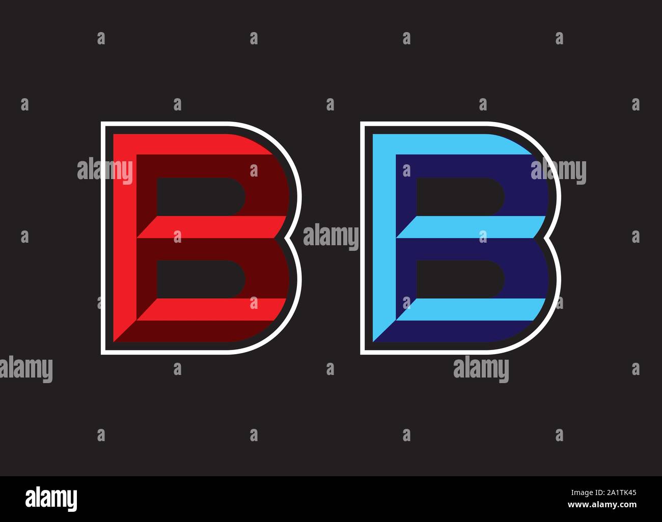 3 D letter logo, colorful logo Stock Vector Image & Art - Alamy