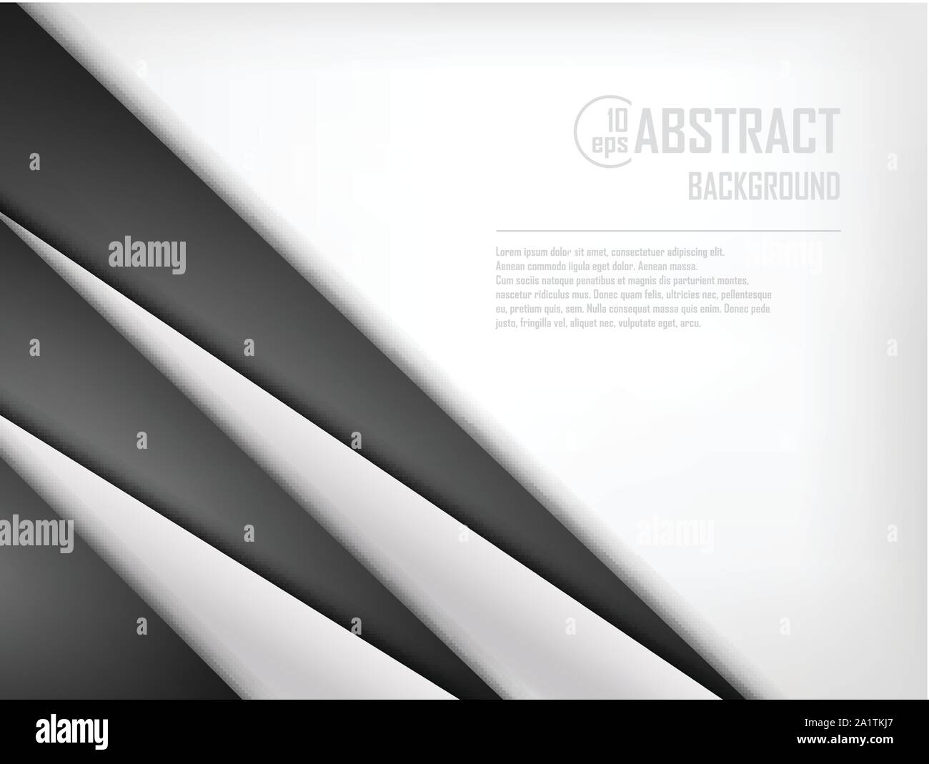 Abstract background of white and black origami paper. Vector ...