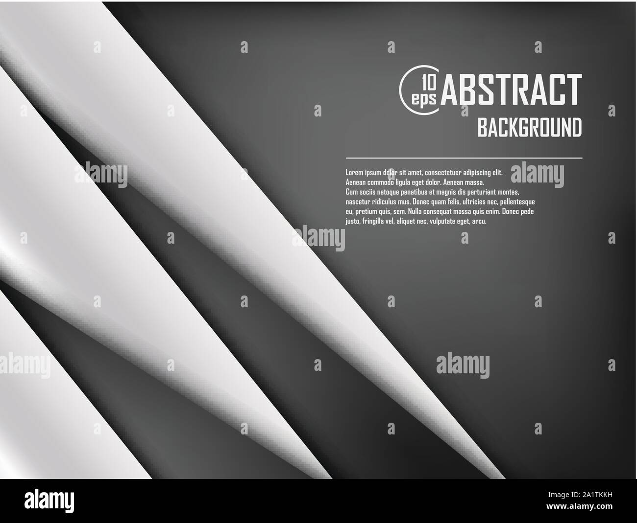 Abstract background of white and black origami paper. Vector ...