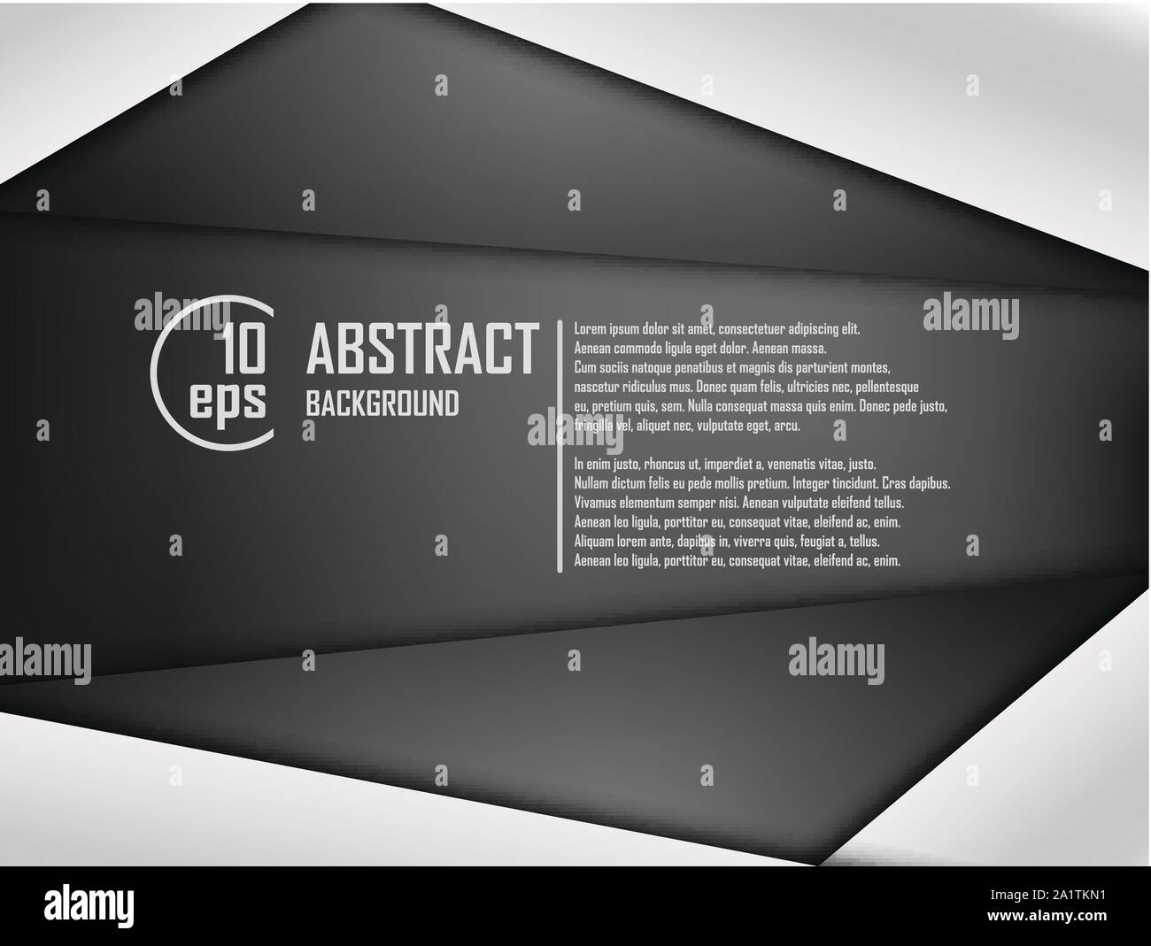 Abstract background of white and black origami paper. Vector ...