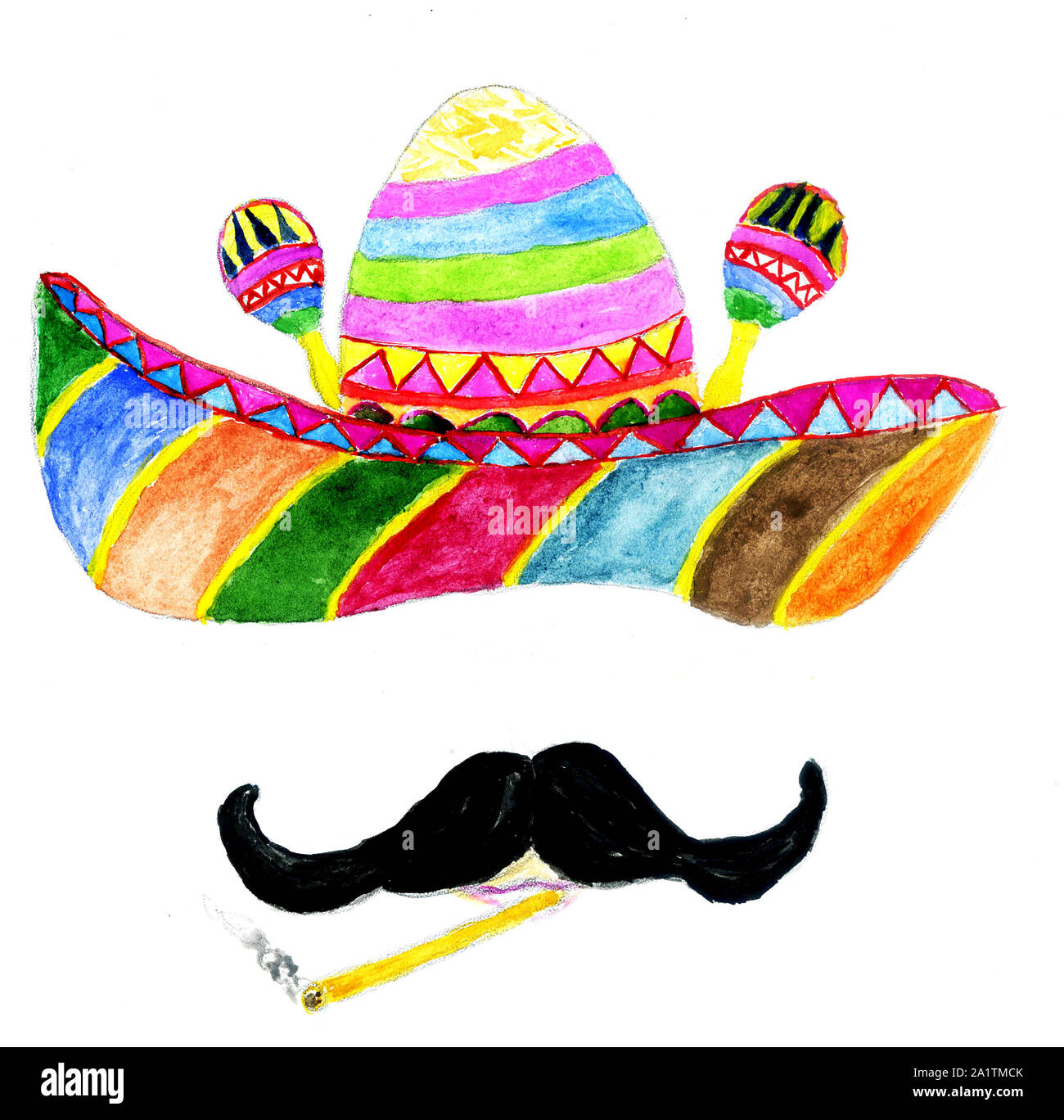 Spanish Sombrero Cut Out Stock Images & Pictures - Alamy