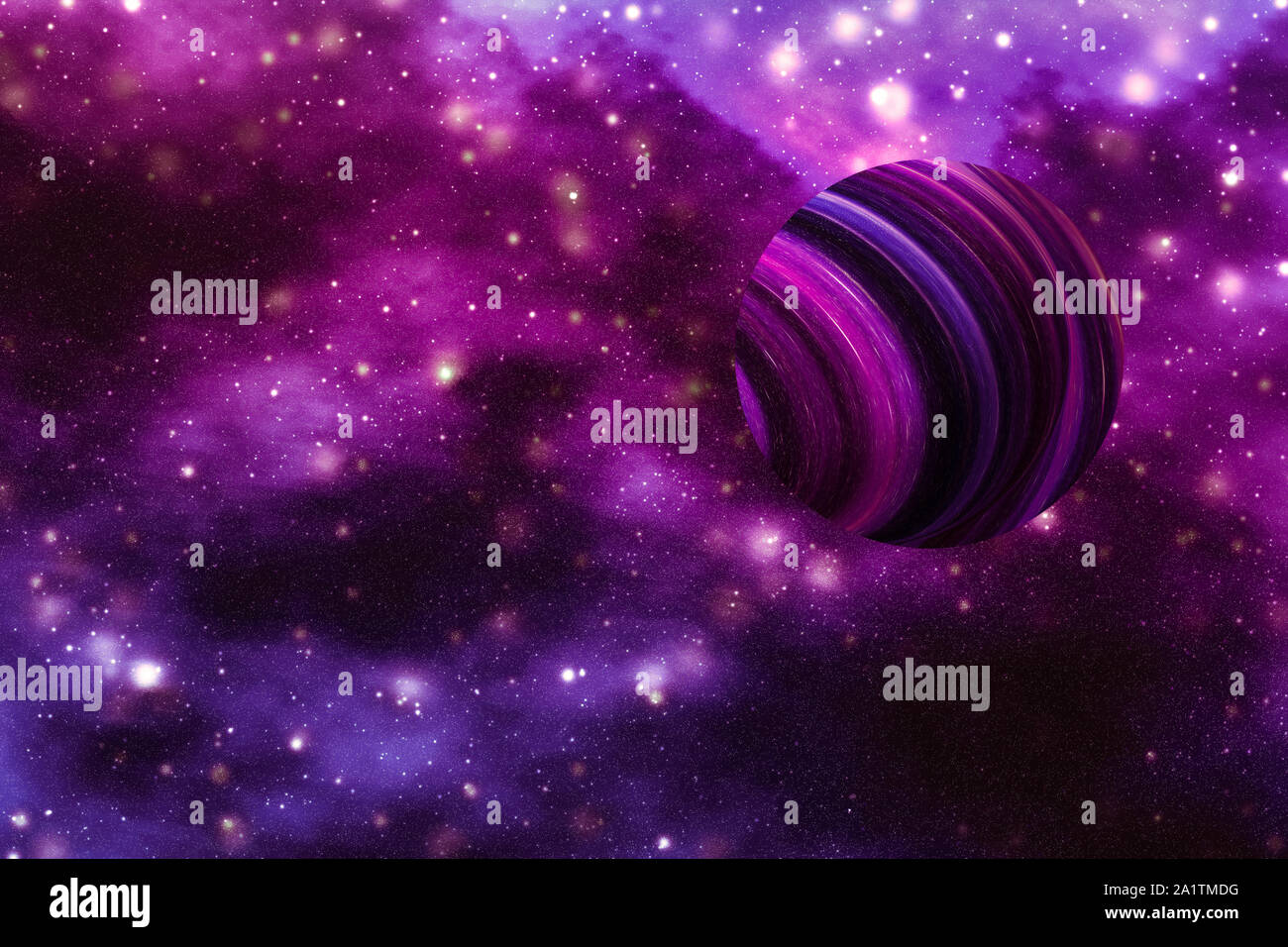 Discovery in astronomy, cosmic abstract and future technology concept ...