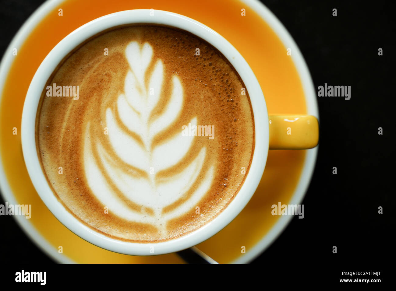 Latte leaf pattern hi-res stock photography and images - Alamy