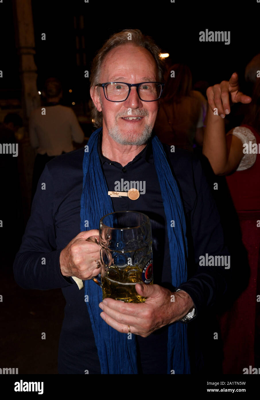 Munich, Germany. 28th Sep, 2019. John Helliwell, musician of the rock band Supertramp ...