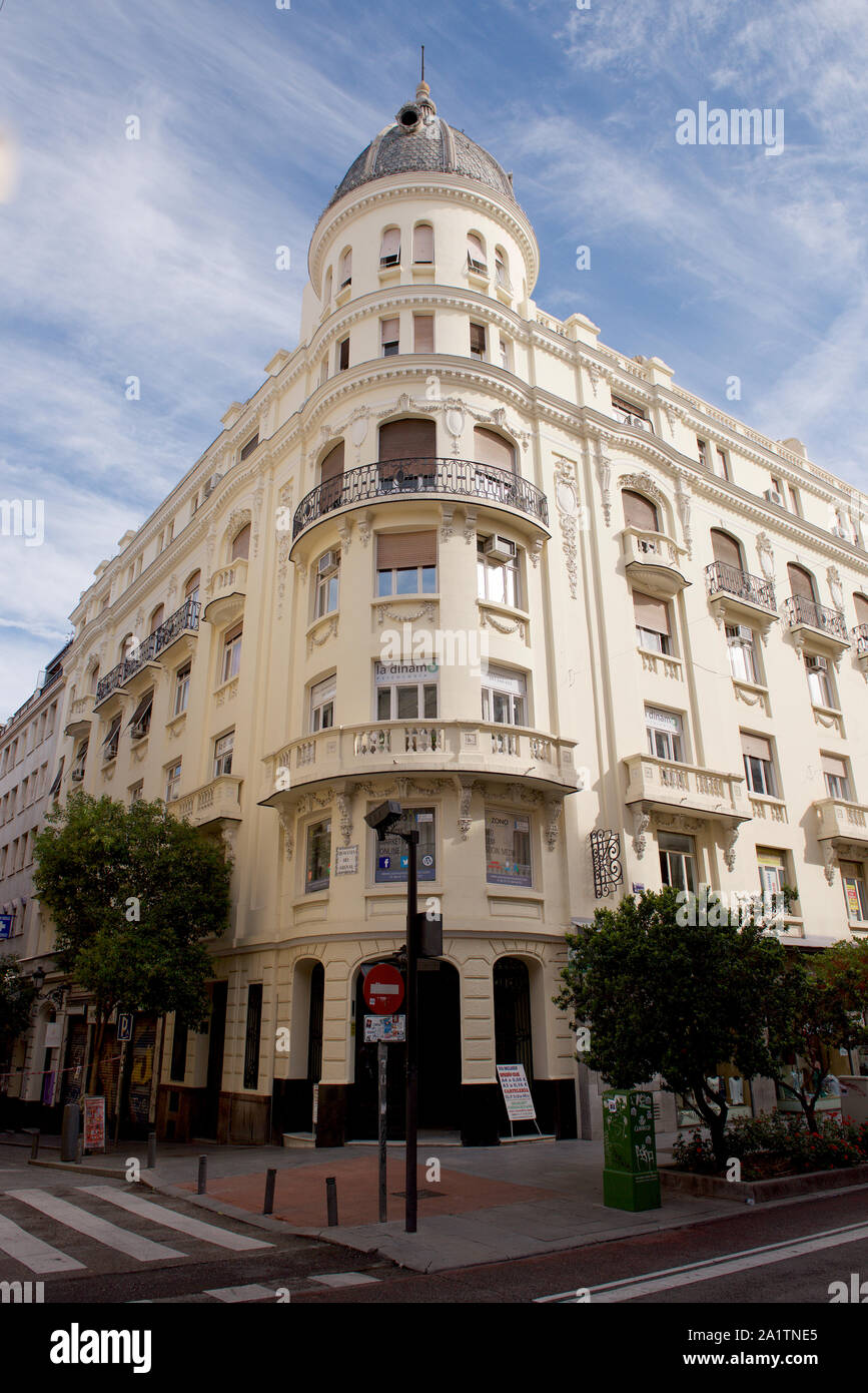 Corner building on Calle Mayor in Madrid, Spain Stock Photo - Alamy