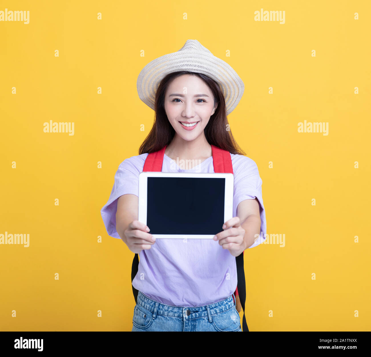 Student travel tablet hi-res stock photography and images - Alamy