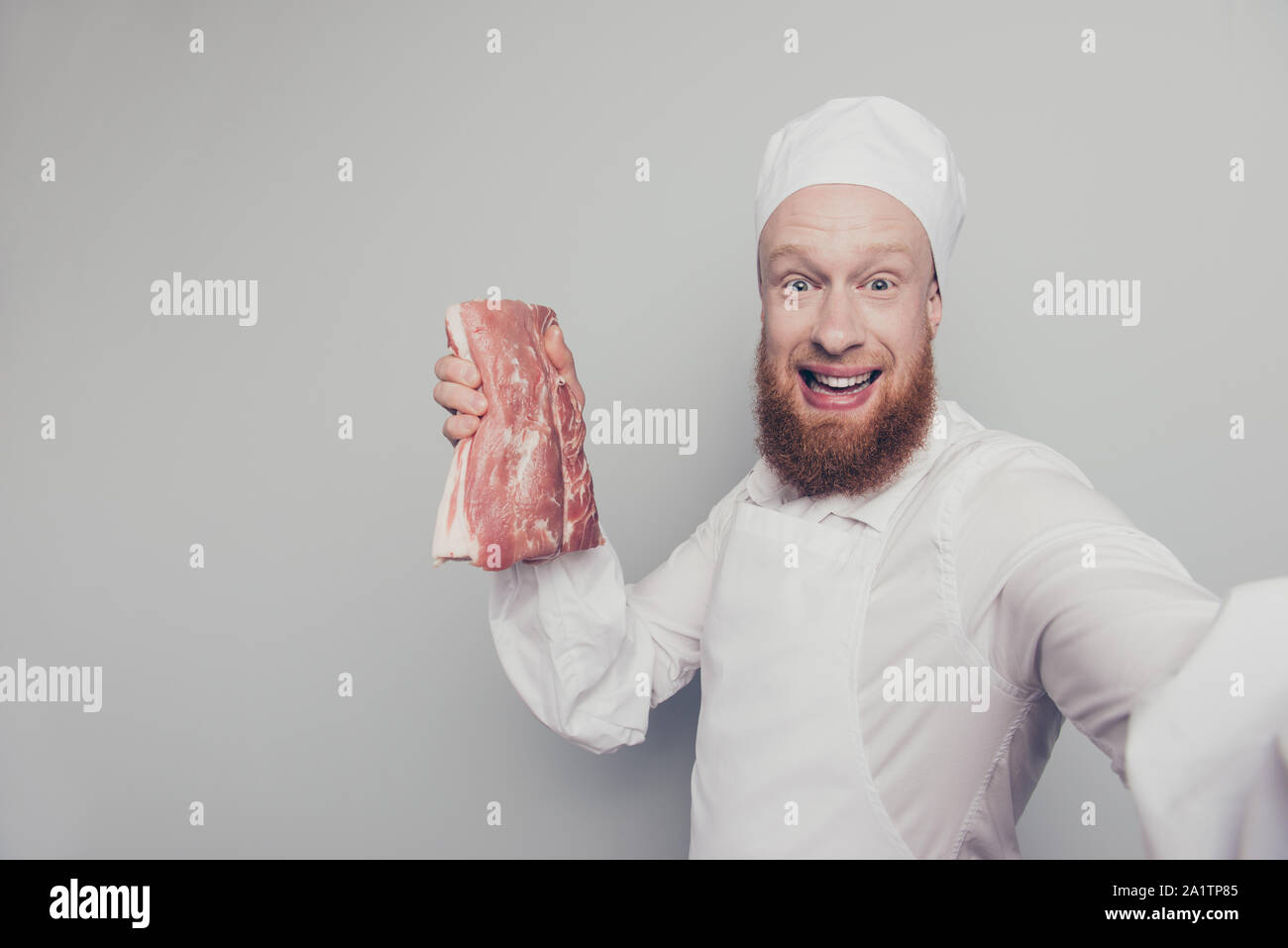 Self-portrait of nice attractive handsome cheerful cheery glad positive ...