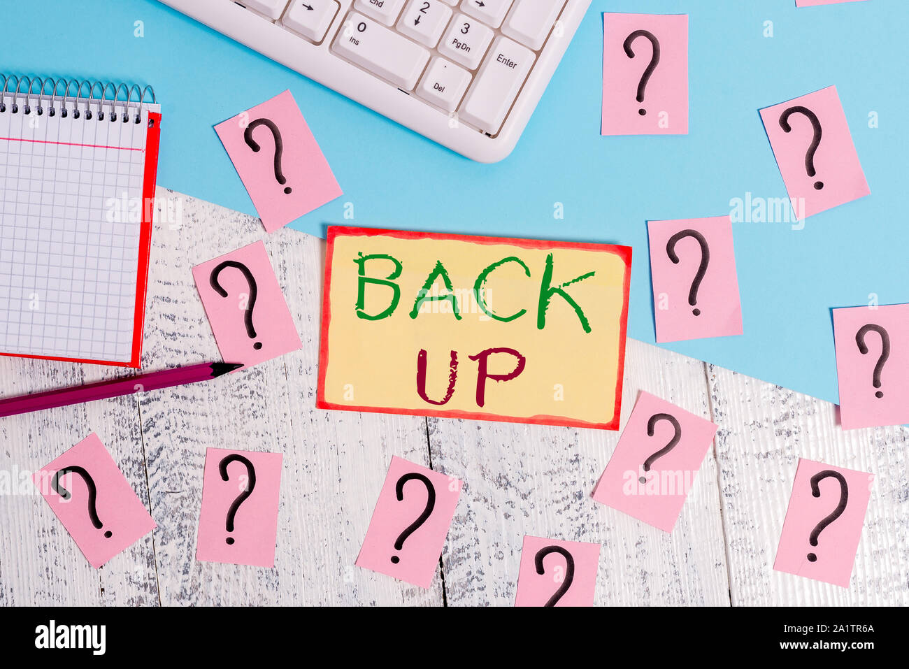 Text sign showing Back Up. Business photo text saving important data ...