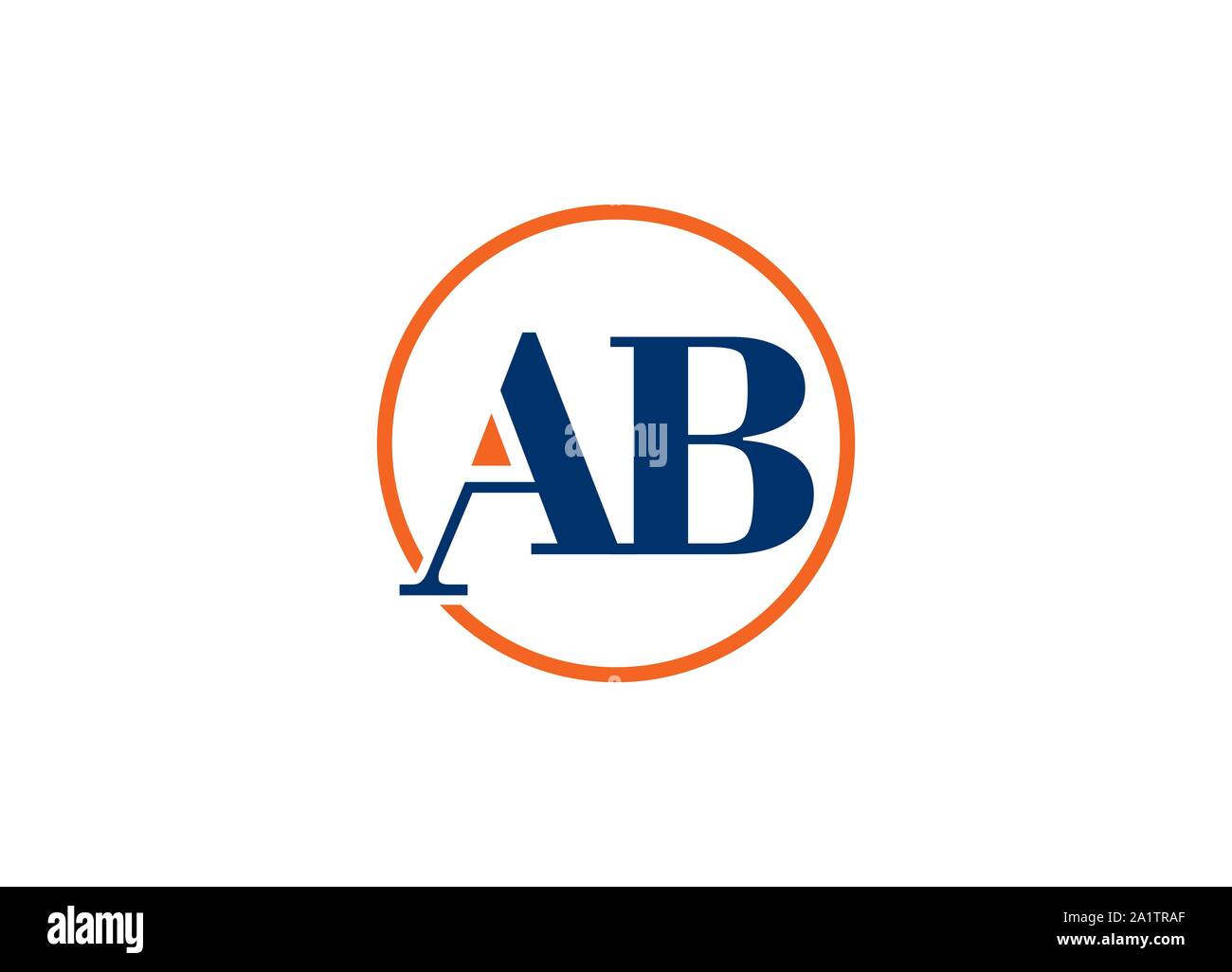 AB logo, AB letter in a circle Stock Vector Image & Art - Alamy