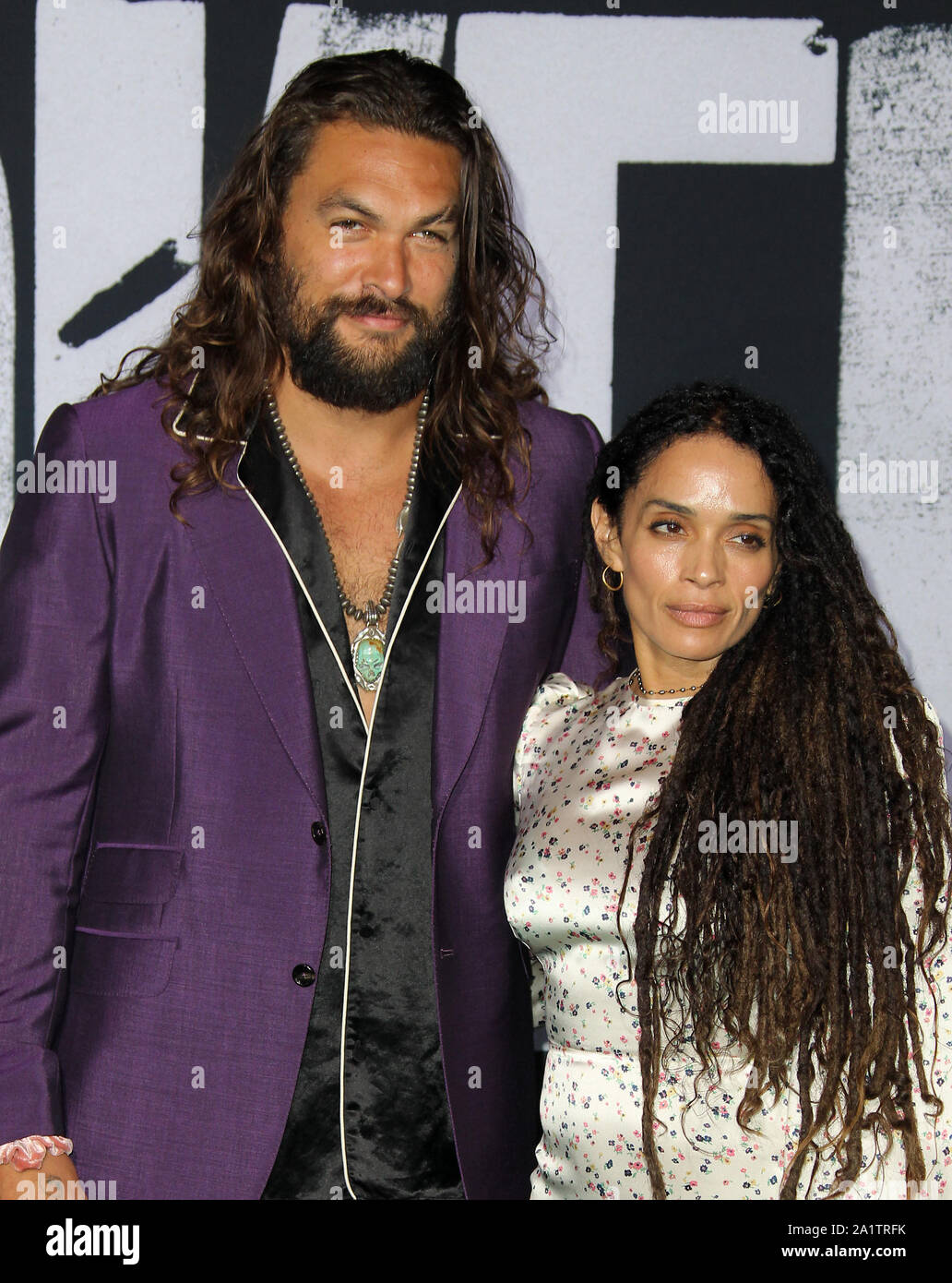 Hollywood, California, USA. 28th Sep, 2019. Jason Momoa, Lisa Bonet ...