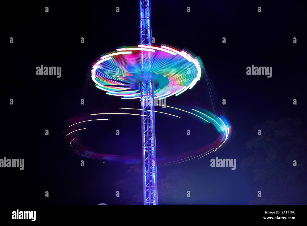 Fairground light trailslight trails hi-res stock photography and images ...