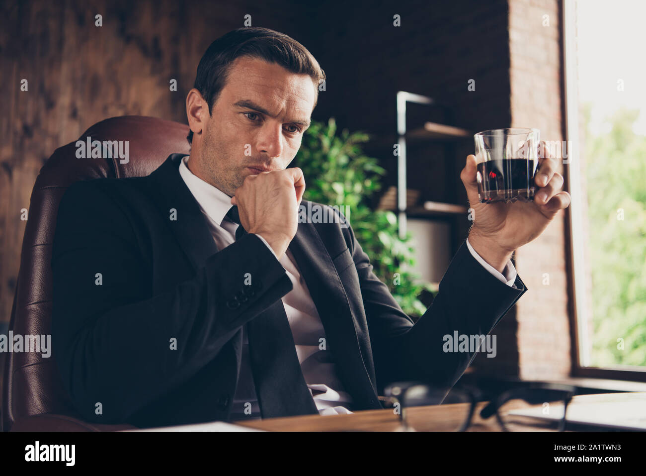 Low below angle view portrait of classy elegant attractive hands Stock ...