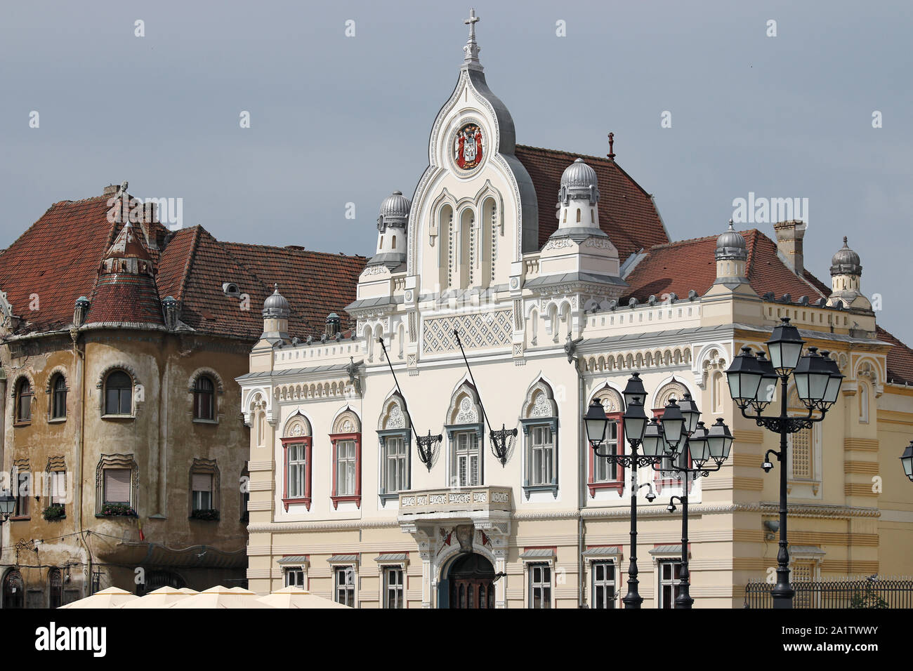 old buildings Union Sqaure Timisoara Romania Stock Photo - Alamy