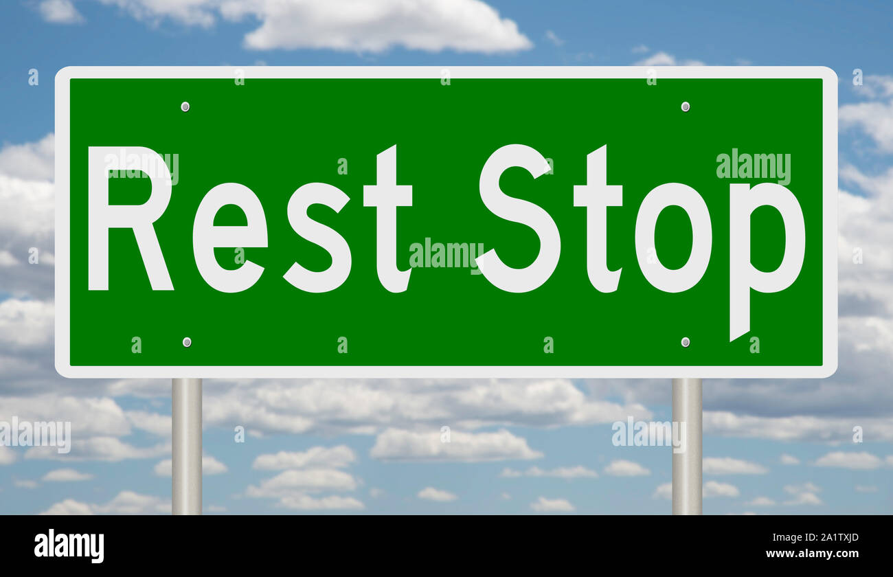 Rest Stop Sign High Resolution Stock Photography and Images - Alamy