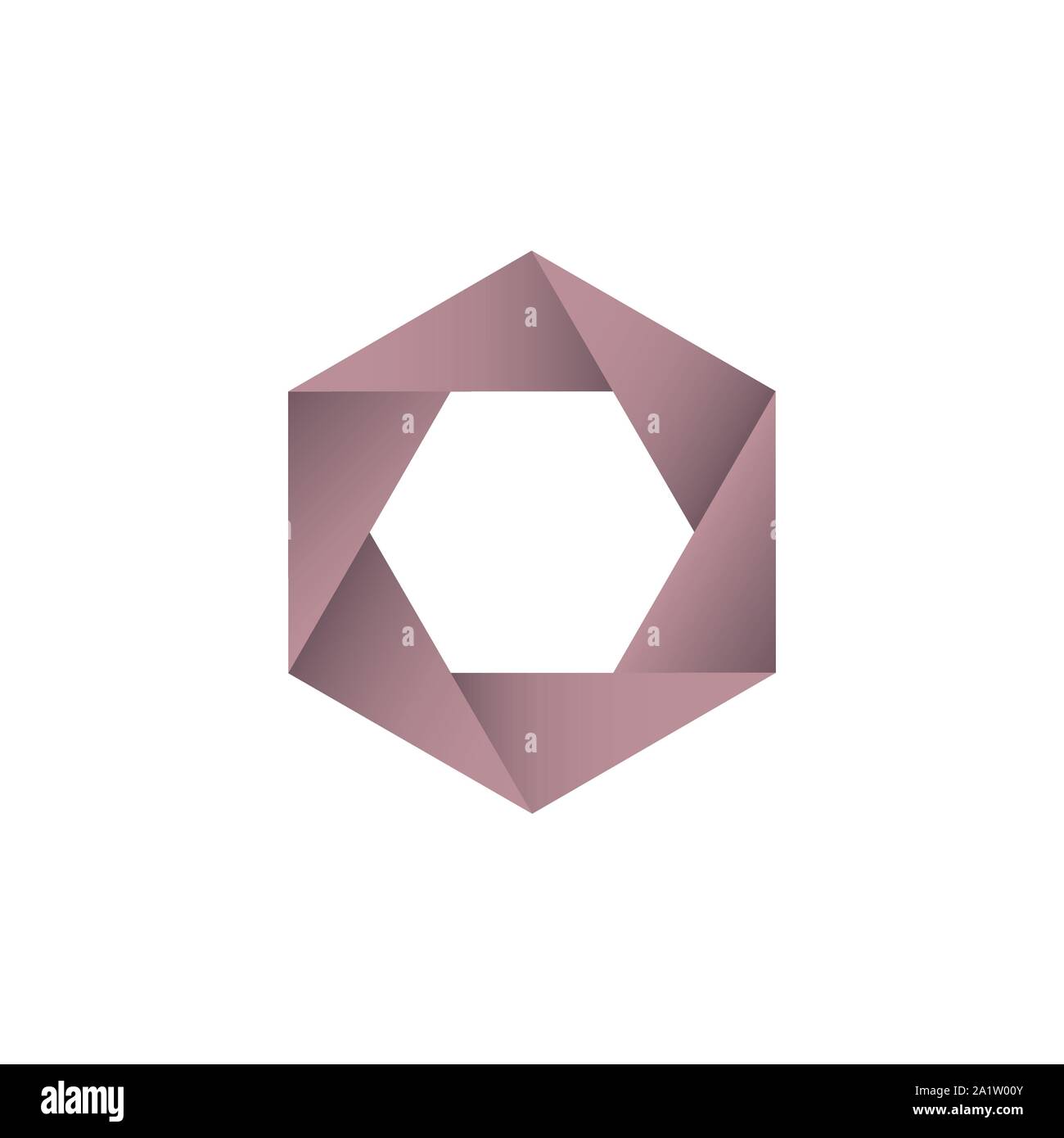 Abstract hexagon shaped vector symbols. Abstract hexagon logo design ...