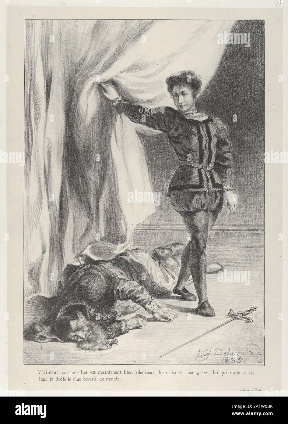 Hamlet and the corpse of polonius hi-res stock photography and images ...