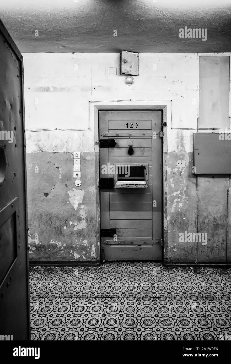 Old German jail, detail of confinement and crime, justice Stock Photo ...