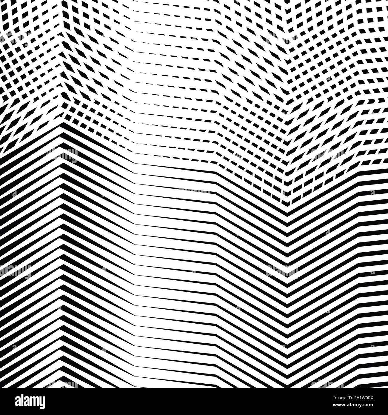 Interlace, interlocking lines. Curve, flex intersecting lines grid ...