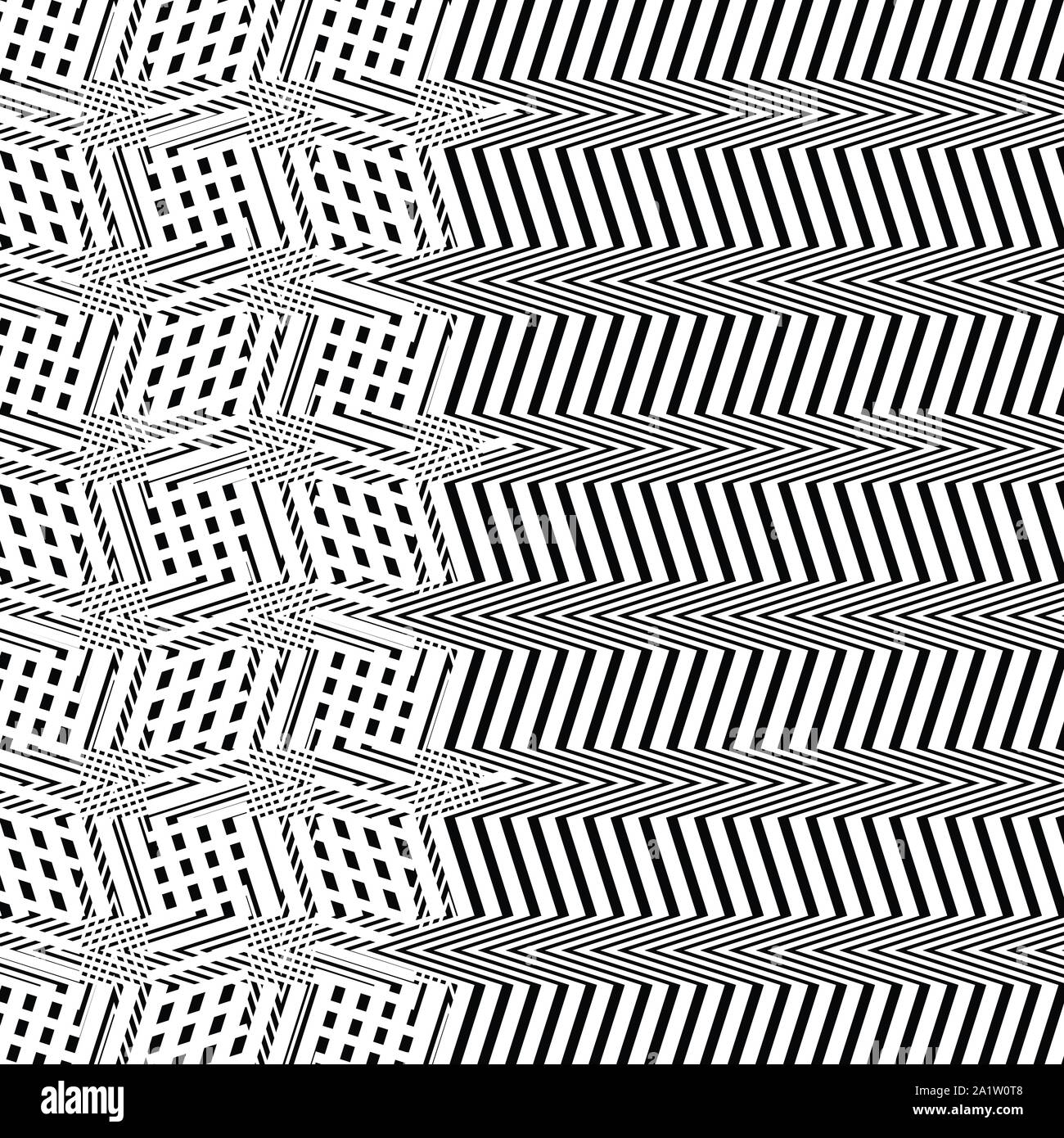 Interlace, interlocking lines. Curve, flex intersecting lines grid ...