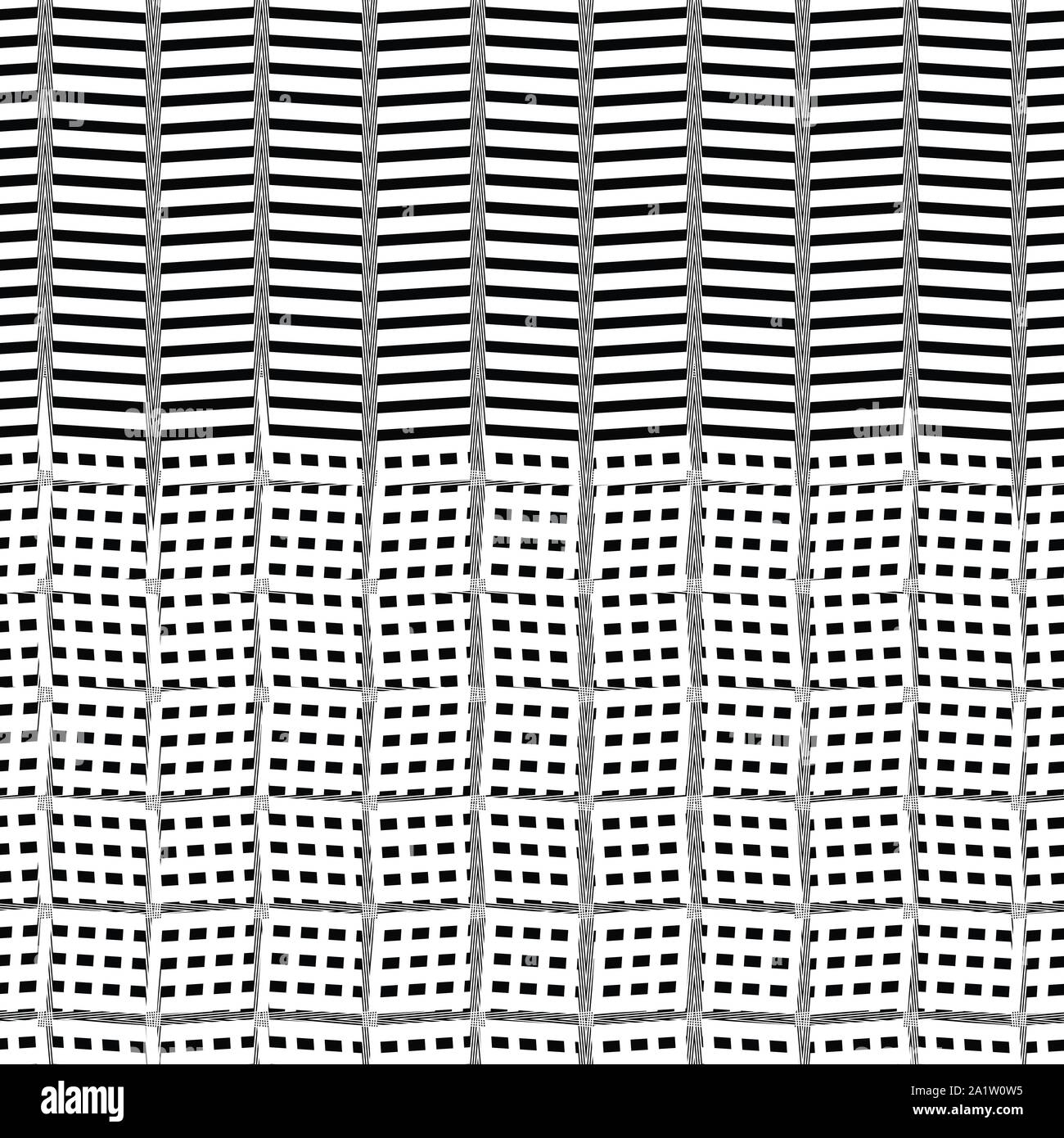 Interlace, interlocking lines. Curve, flex intersecting lines grid, mesh. Interweaved waving ...