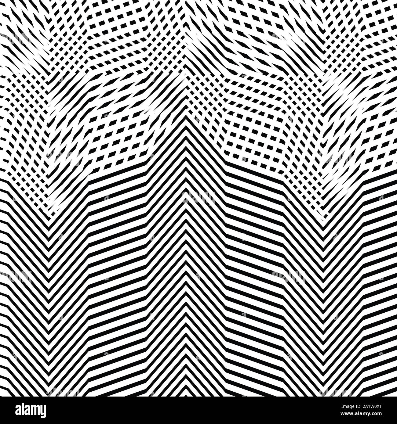 Interlace, interlocking lines. Curve, flex intersecting lines grid ...