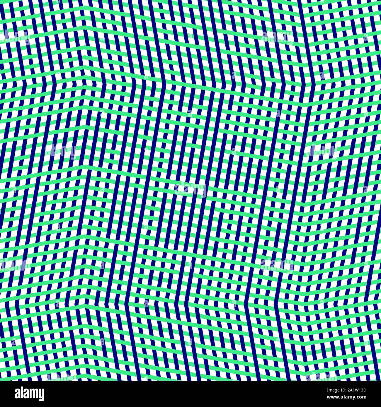 Duotone, 2-color geometric pattern of dense wavy lattice, grid ...