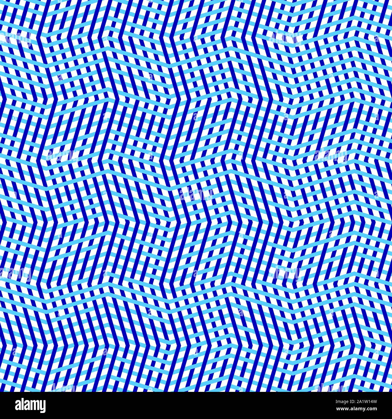 Duotone, 2-color geometric pattern of dense wavy lattice, grid ...