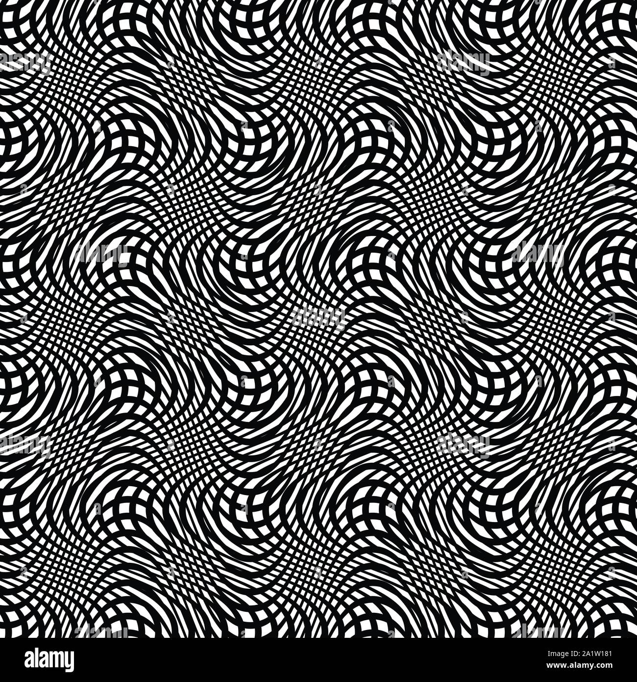 Warp, free-form reticular array, matrix of lines. Complex geometric net ...