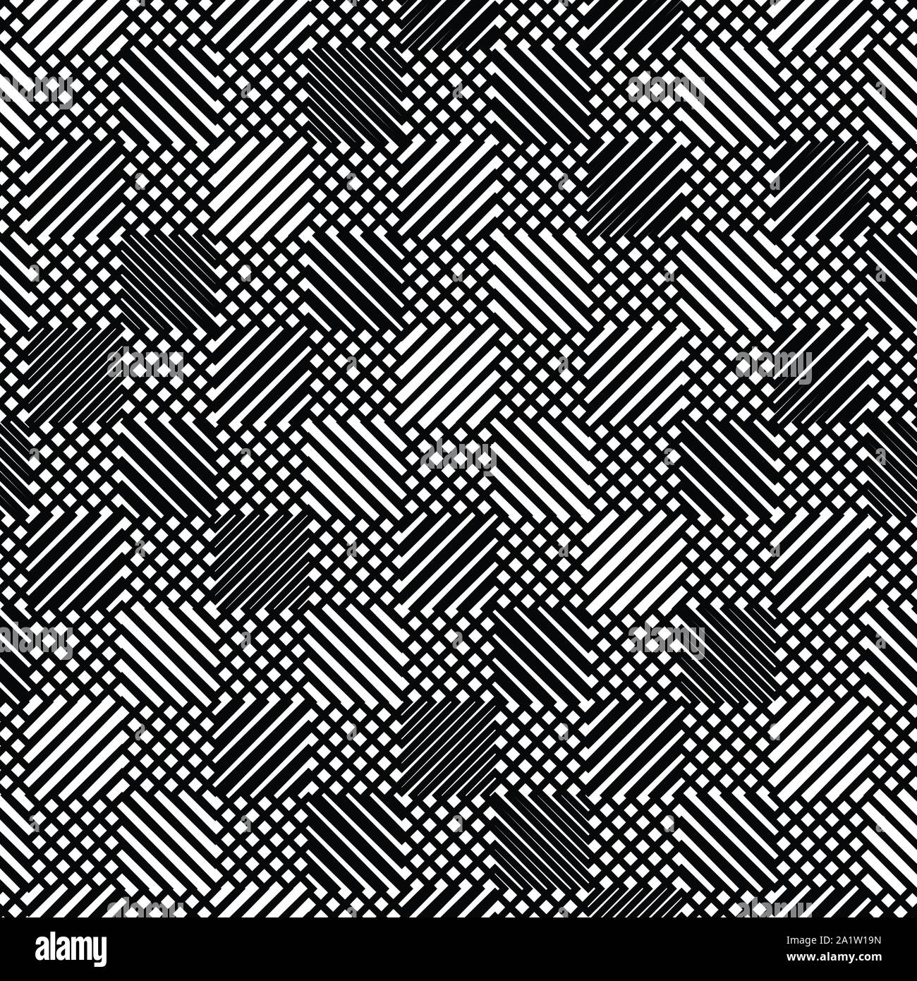 Warp, free-form reticular array, matrix of lines. Complex geometric net ...