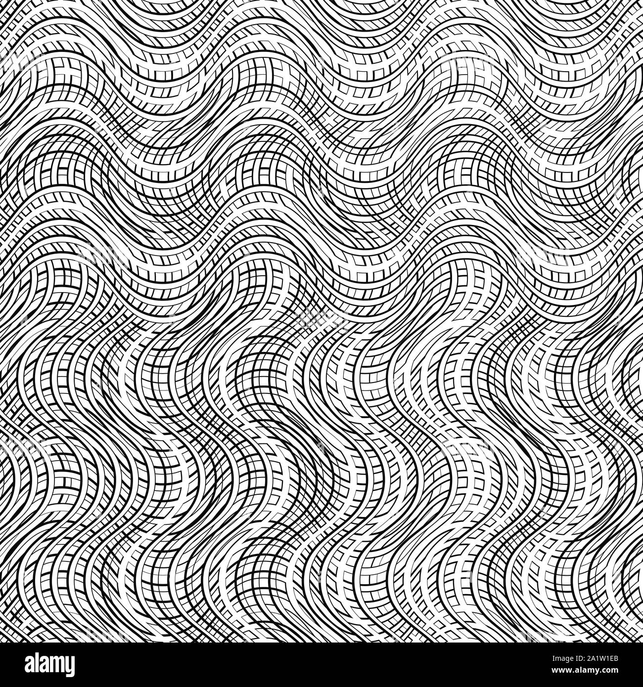 Abstract geometric mesh, grid pattern of interweaved, interlocking ...