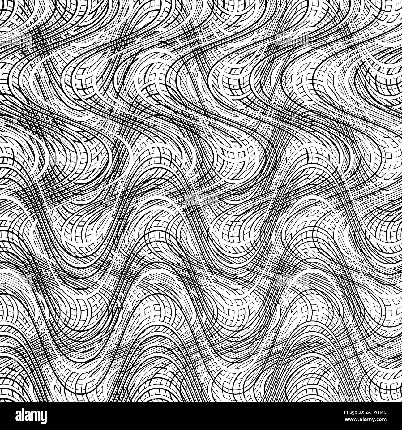 Abstract geometric mesh, grid pattern of interweaved, interlocking ...