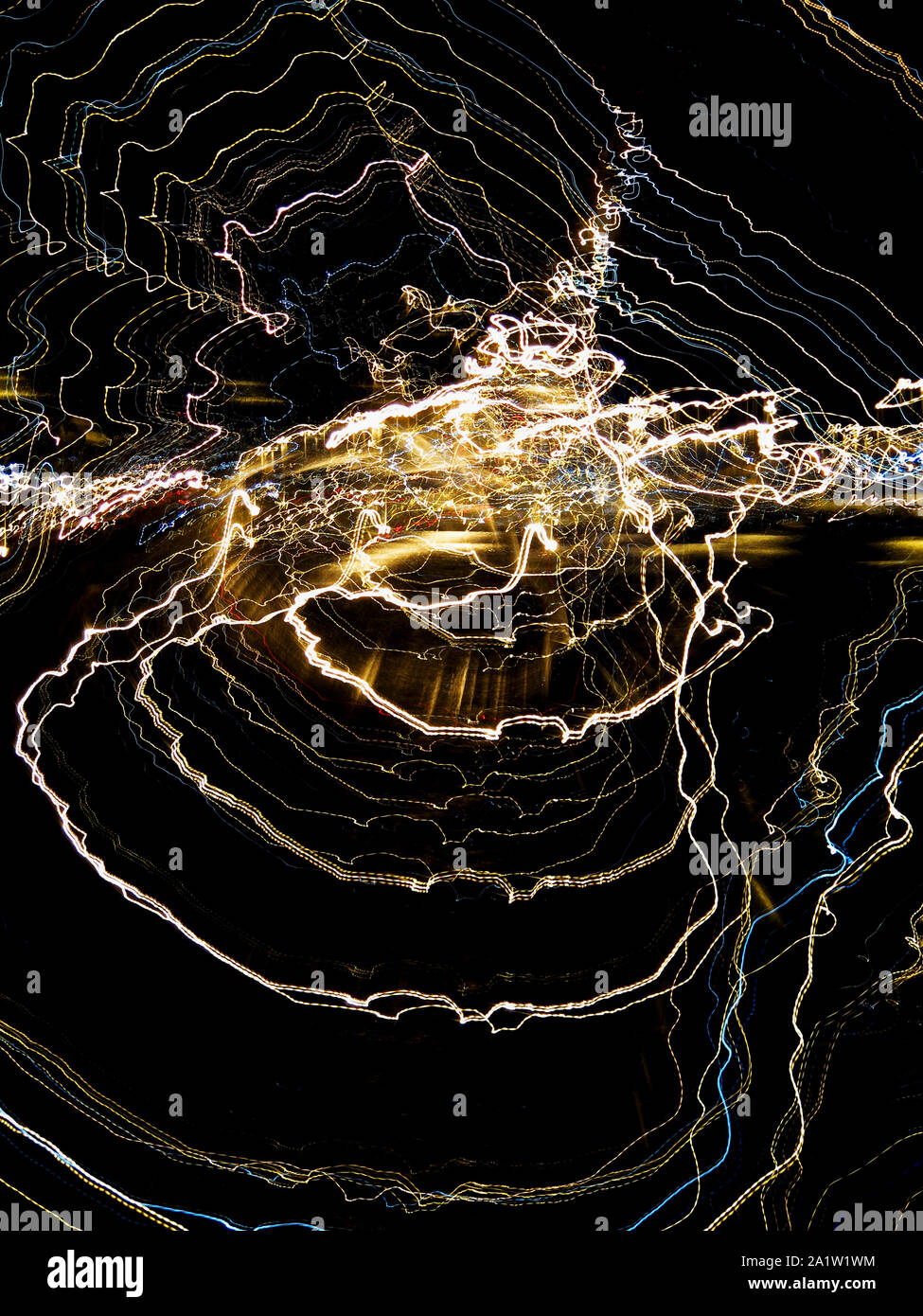 Moving lights, intentional camera movement, abstract Stock Photo - Alamy